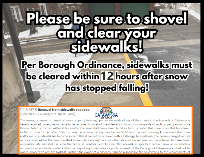 News & Events | Catawissa Borough, Pennsylvania | Established 1774